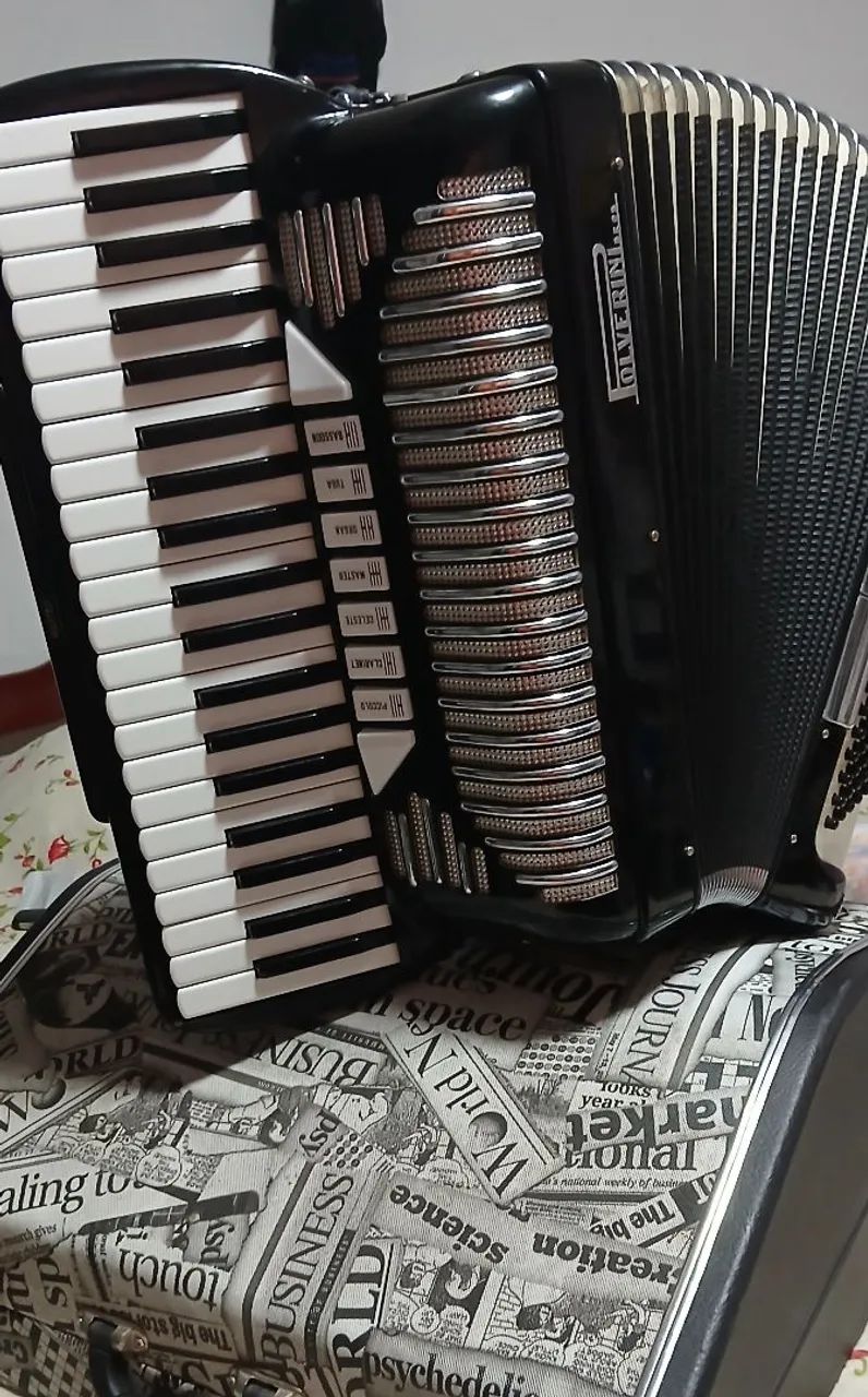 Acordeon polverini - 3/5. 120.bx 49 cm.. de teclado toda original de fábrica - Instrumentos ...