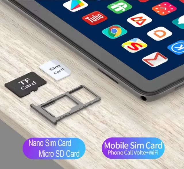 Tablet tela 10,1" 4Gb RAM 64Gb ROM Dual Chip Android 13 Octa Core ...