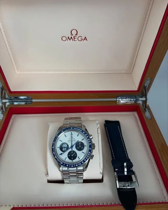 Relógio Omega Speedmaster Super Clone - Acessórios - Parque Munhos ...