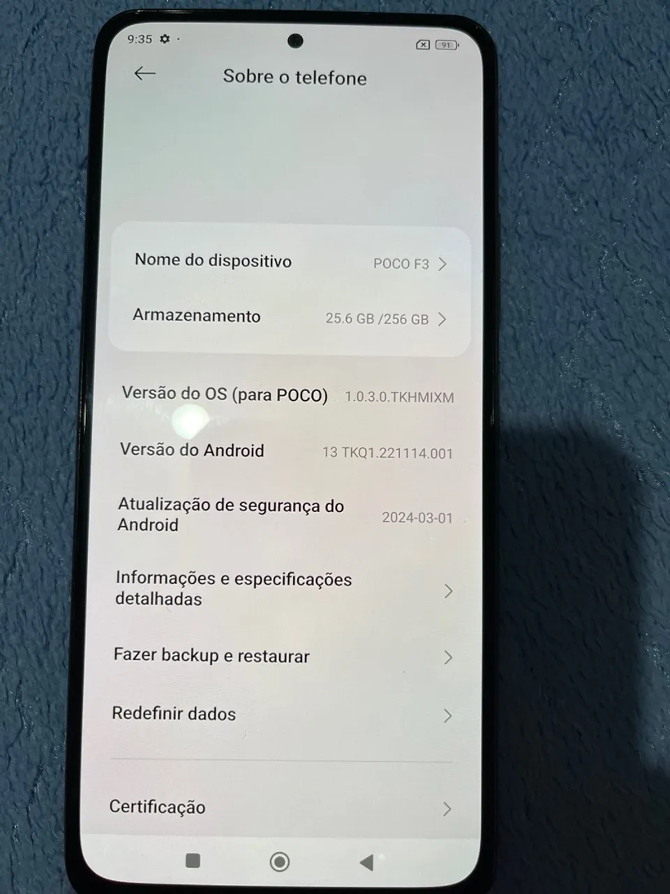 Celulares XIAOMI POCO F3 Usados, seminovos e Novos no Brasil