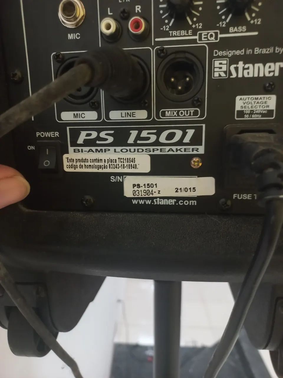 2 caixas ativa de som Staner PS 1501 + mesa de som soando craft 16canais - Aparelhos de Som ...