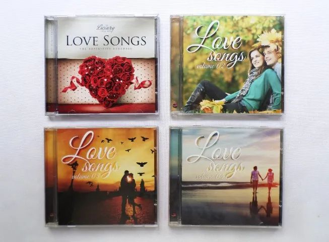 Coleção c/ 4 CDs Originais Love Songs (Volumes 1, 2, 3 e 4) - Novos ...