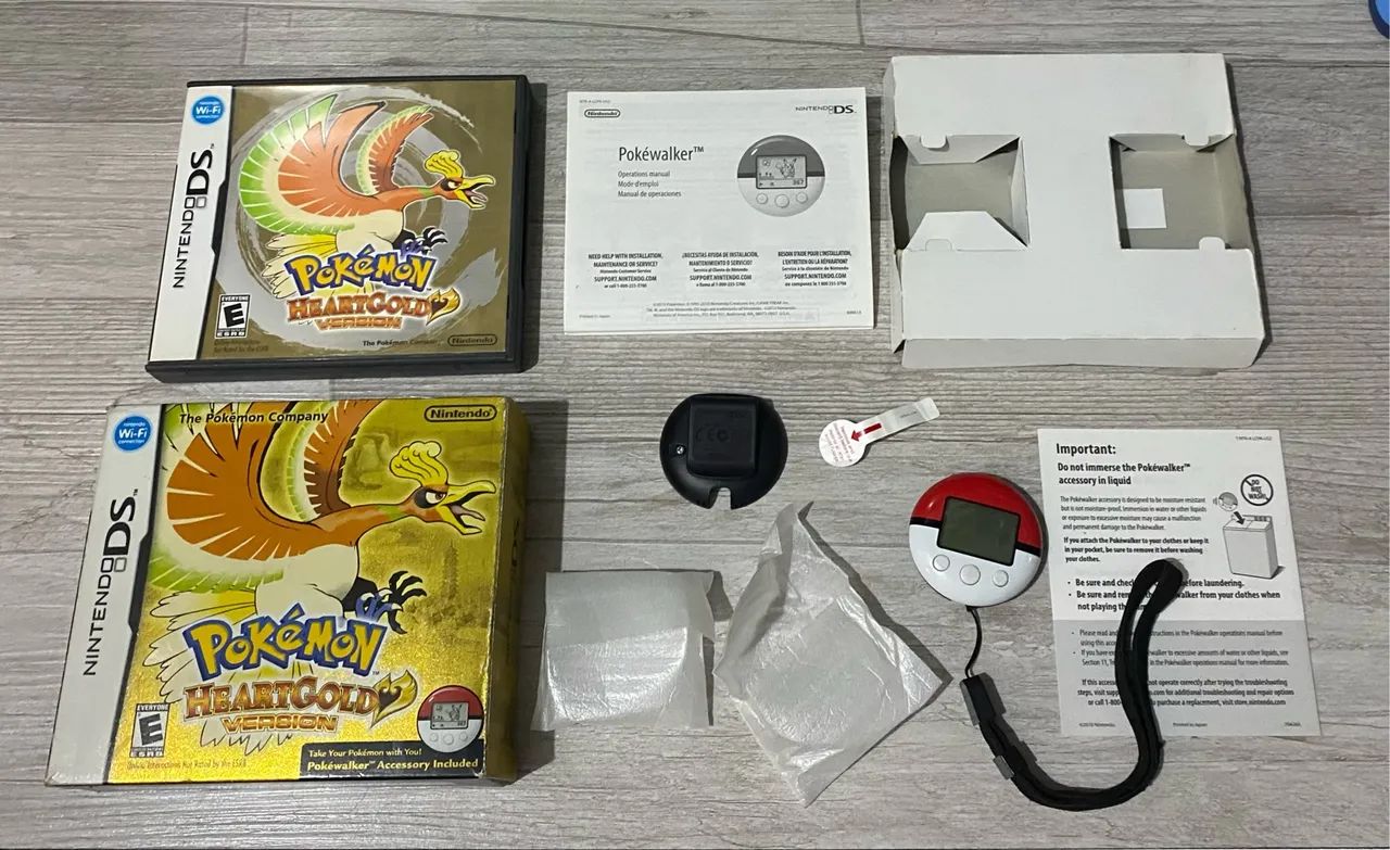 Pokémon HeartGold Version - Nintendo DS + PokeWalker - Jogos de Vídeo ...