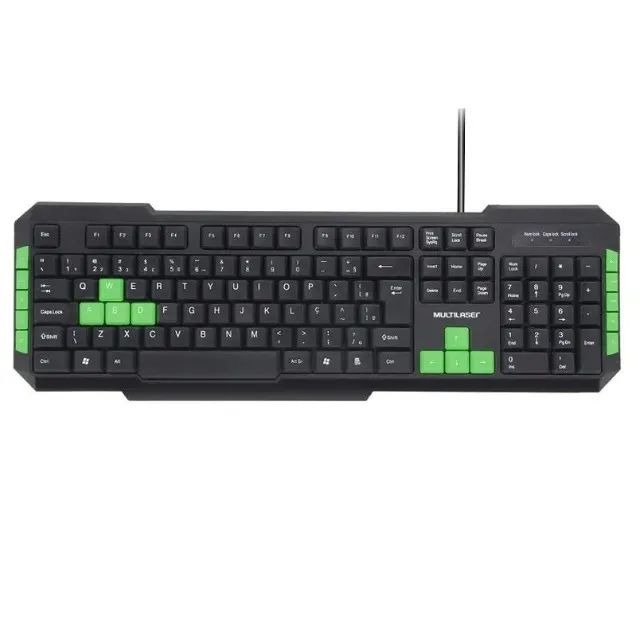 "teclado gamer verde" no Brasil