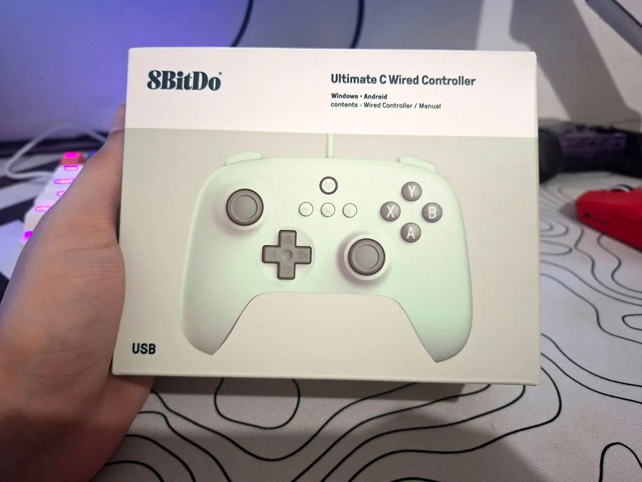 Controle Gamer 8BitDo, Com Fio, Windows, Android, Verde - Peças e ...