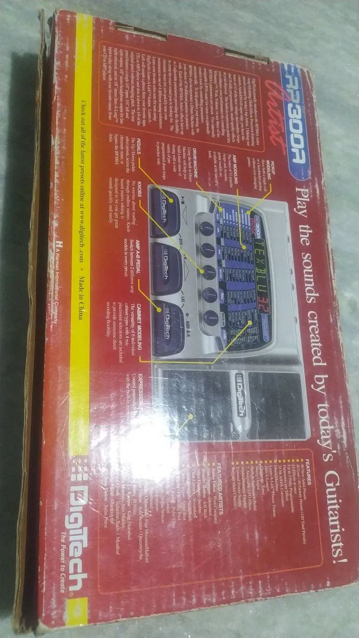 Pedaleira digitech RP 300 Seminova - Instrumentos musicais - Barra do ...