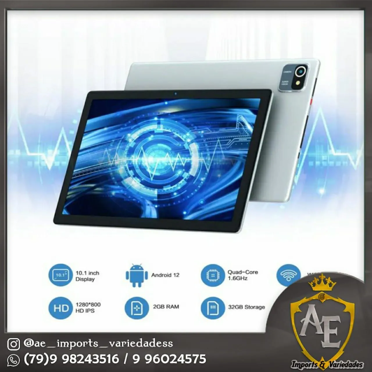 "tablet 10 polegadas" - Tablets e E-Readers no Brasil