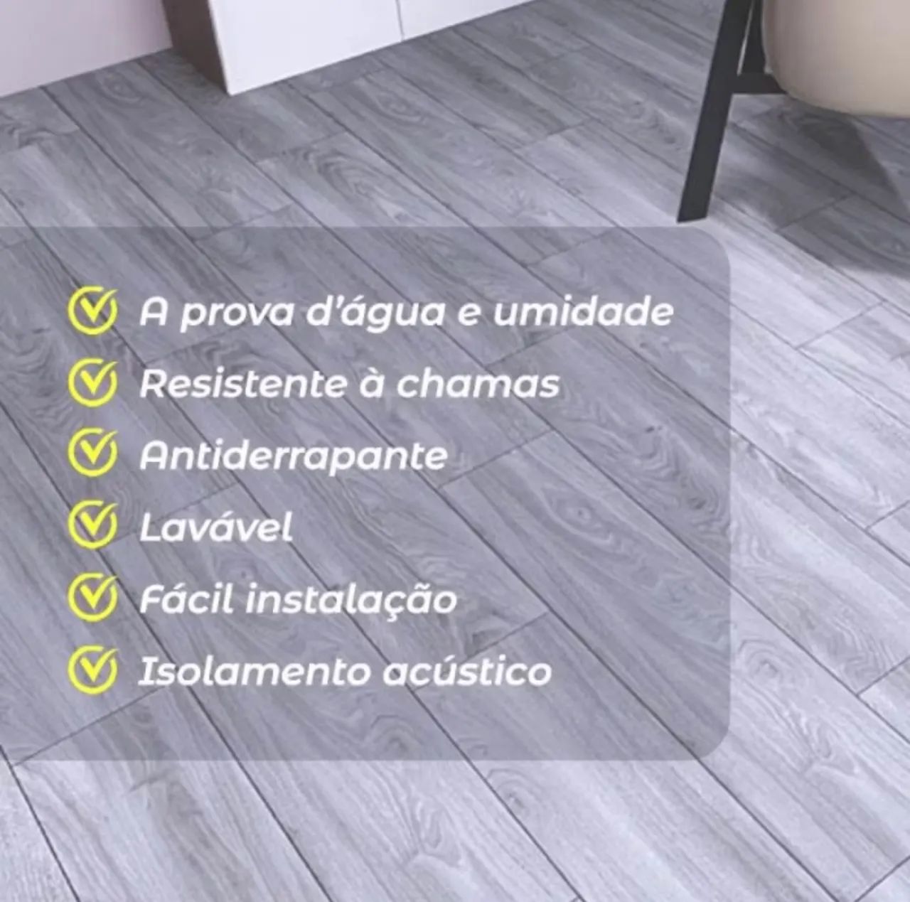 Piso Vinílico Autocolante - 7 CAIXAS! - Pisos e Revestimentos - Barra ...