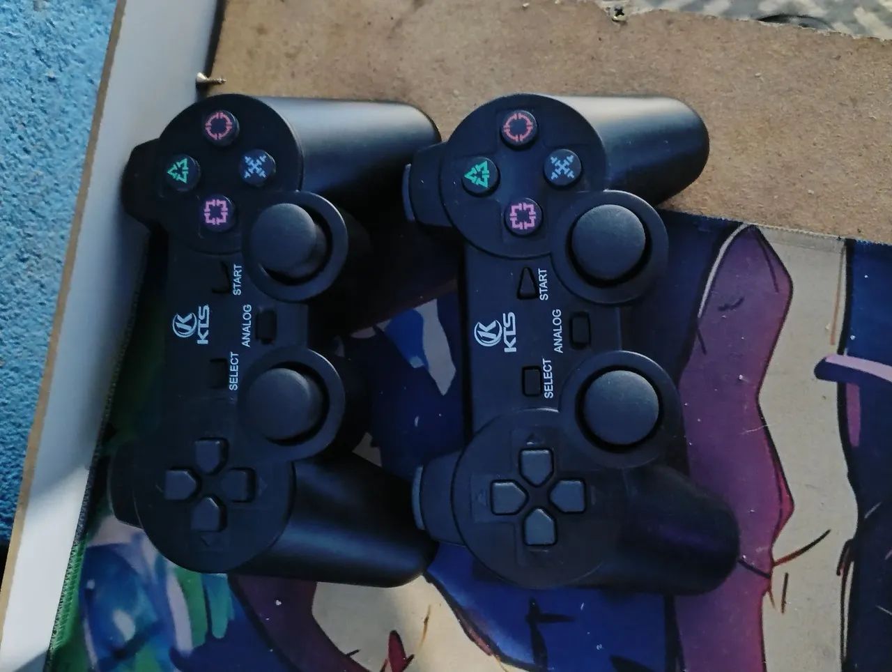 PS2 Slim Completo + 2 Controles Sem Fio + 2 Memory Cards (128MB e 8MB ...