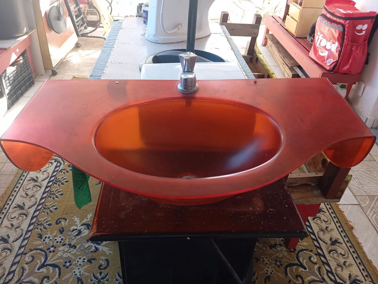 Pia de banheiro em fibra de vidro - Utensílios Para Banheiro e Limpeza ...