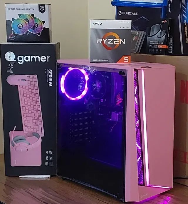 CPU Gamer Rosa Ryzen, 16gb, SSD-NVME - Computadores e Desktops ...