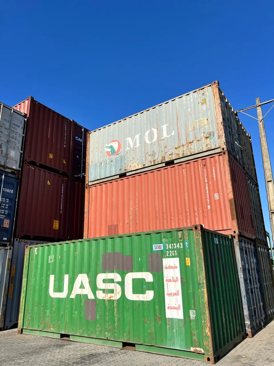 "container 20 pes" no Brasil