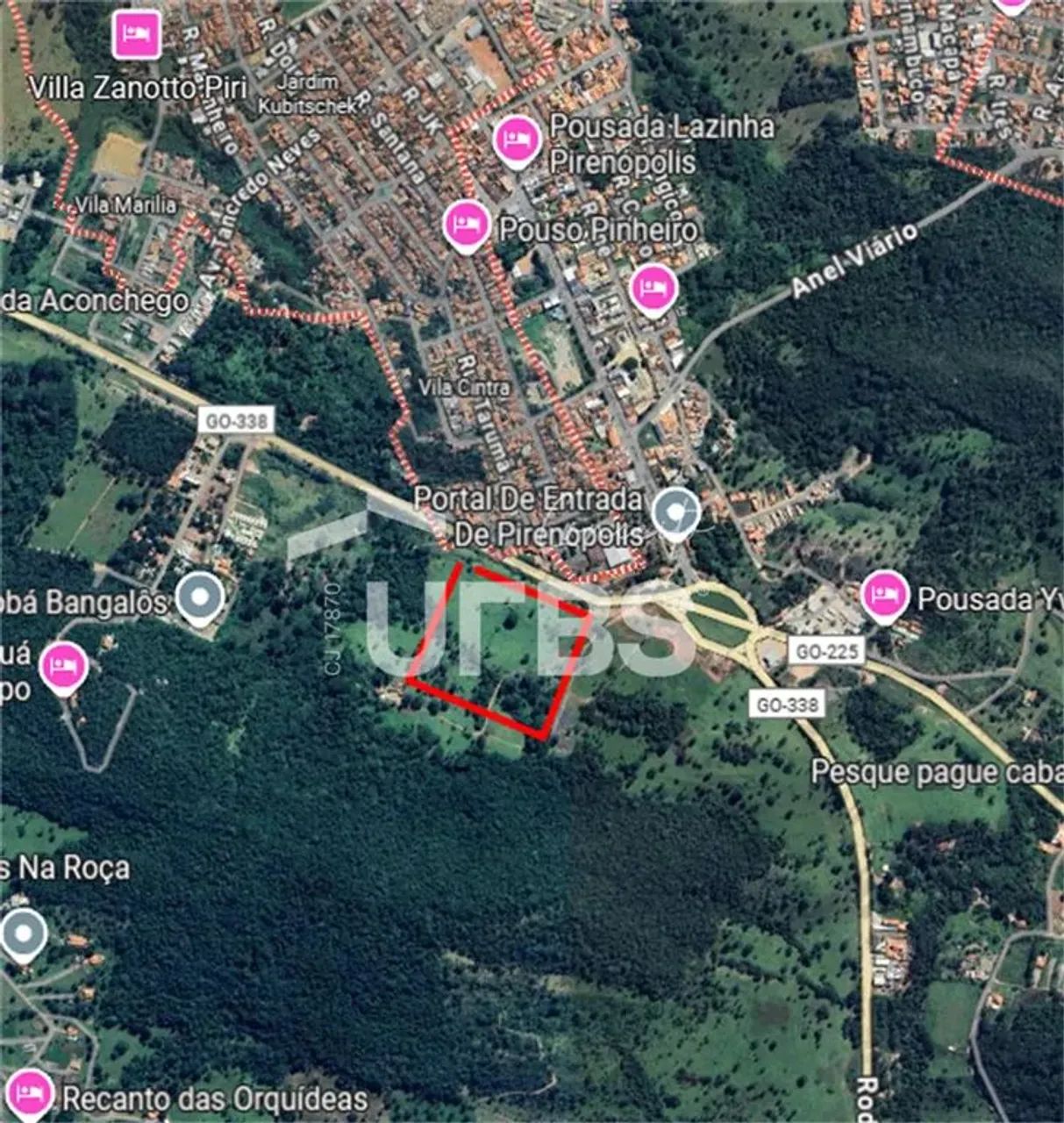 ÁREA EM PIRENÓPOLIS - GO 338 - Área para HOTEL/TIMESHARE com 50.000m² ...