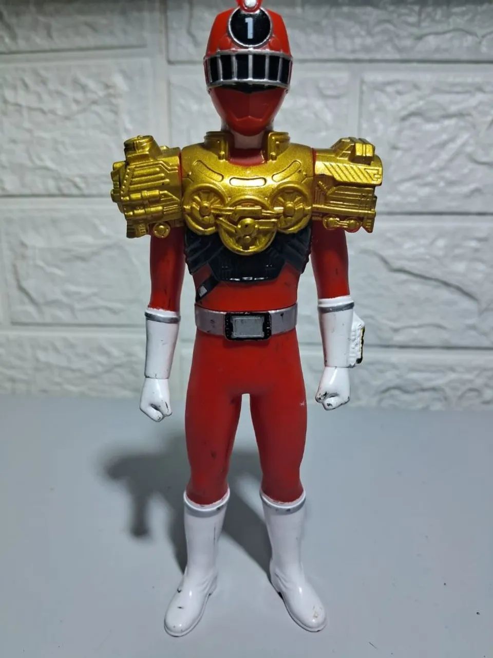 Boneco Power Ranger Red Ressha Sentai ToQger - Hobbies e coleções ...