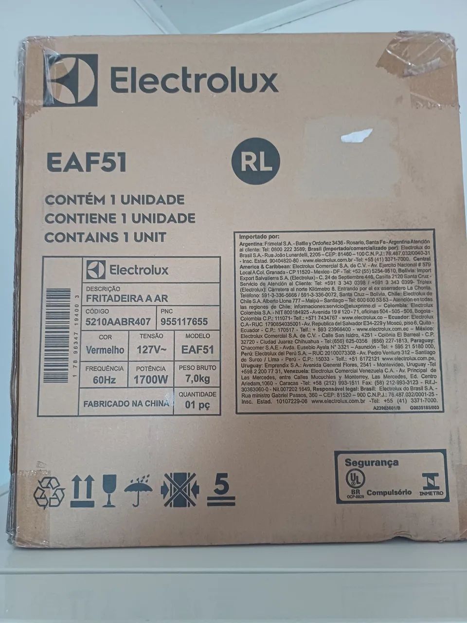 Air fryer Fritadeira Elétrica sem Óleo Electrolux EAF51 ...