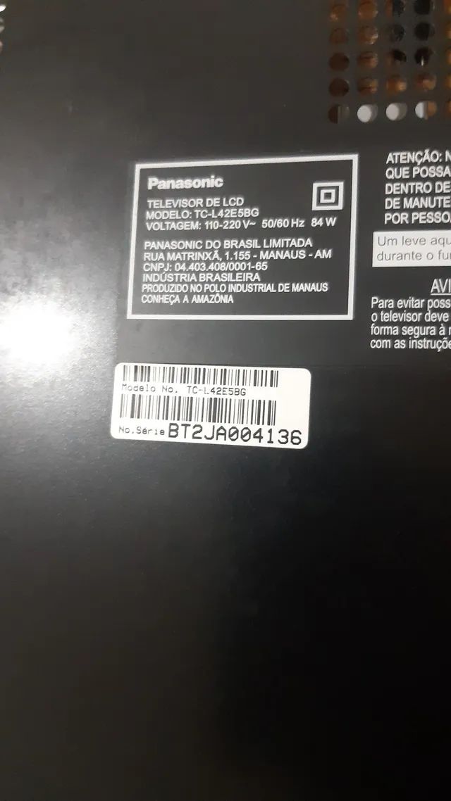 Tela de tv panasonic 42 | +45 anúncios na OLX Brasil