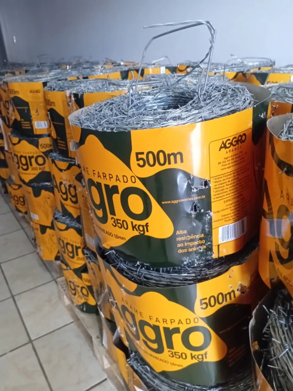 "arame farpado 500 metros" no Brasil