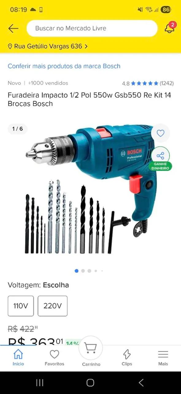 Vendo furadeira bosch - Ferramentas de Construção - Municípios, Santa ...