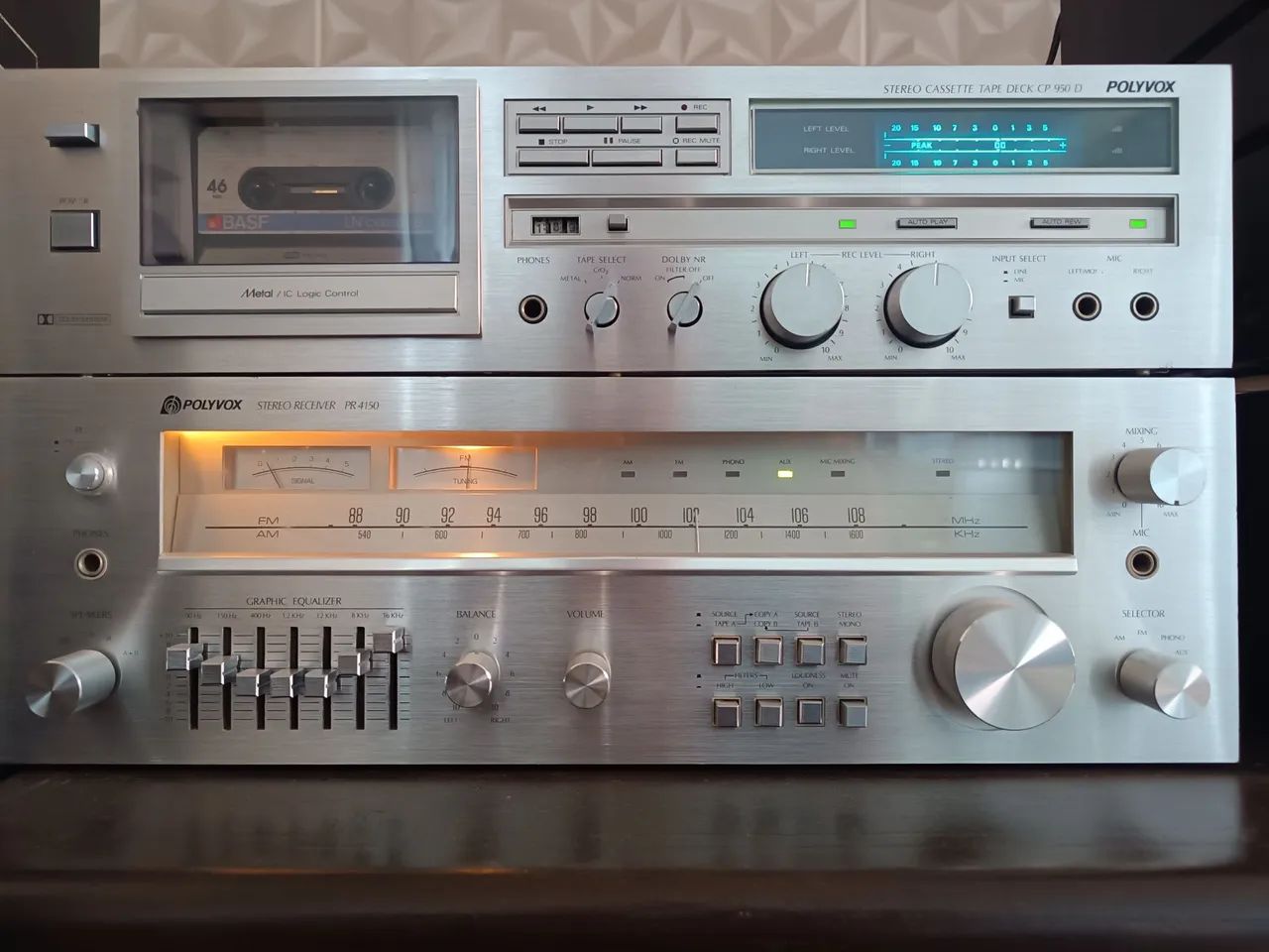 Polyvox Receiver PR 4150 + Tape Deck CP 950D - Aparelhos de Som - Vila ...