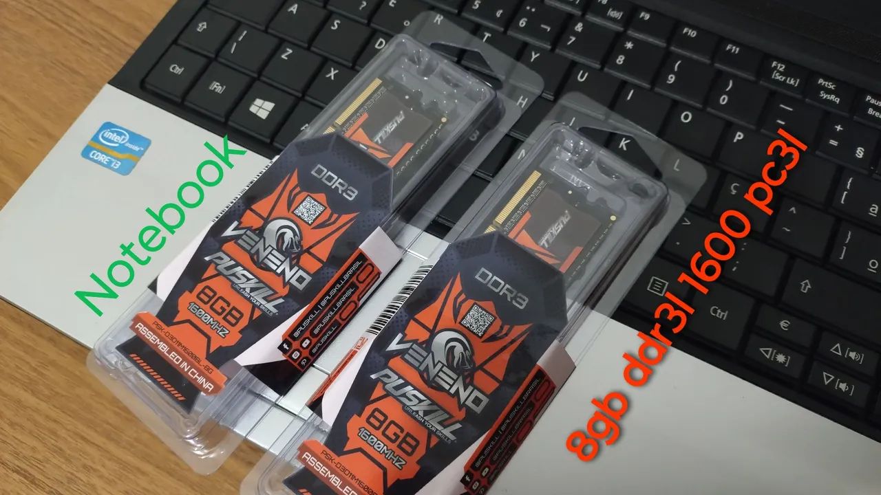 Memoria ram 8gb ddr3L de 1600 pc3 ( alta performance) p noteook cada ...