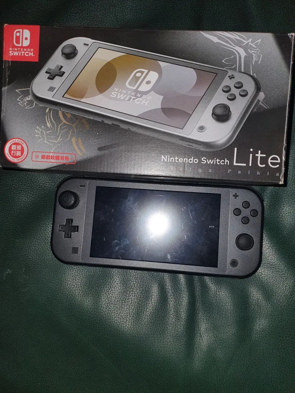 Pokémon Nintendo Switch Lite edição especial Dialga e Palkia na caixa ...