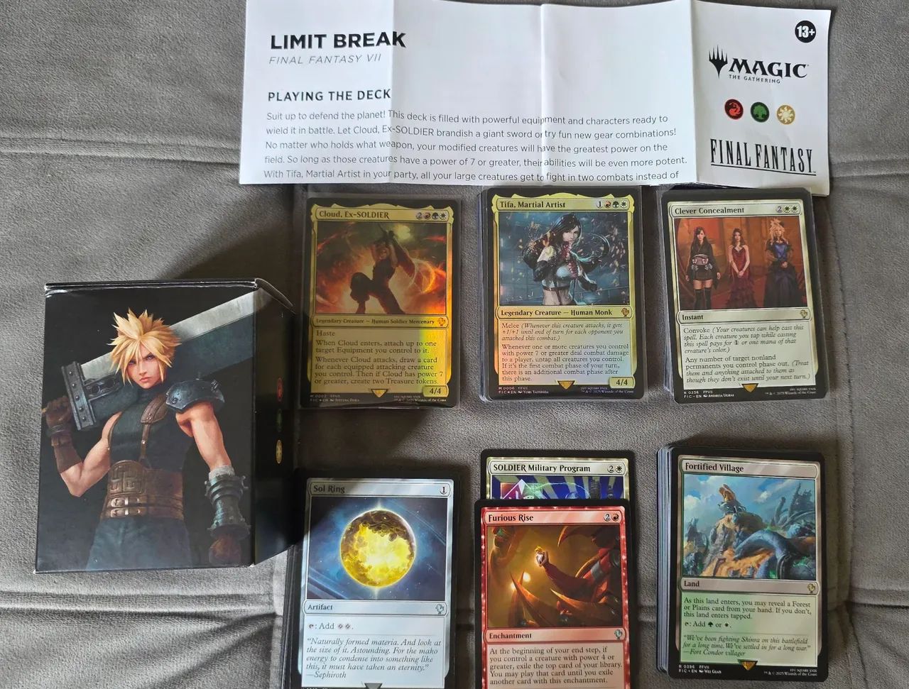 Deck Commander Final Fantasy - Limit Break - Cloud Ex-SOLDIER - Hobbies ...