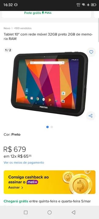 Tablet Positivo 10 Polegadas