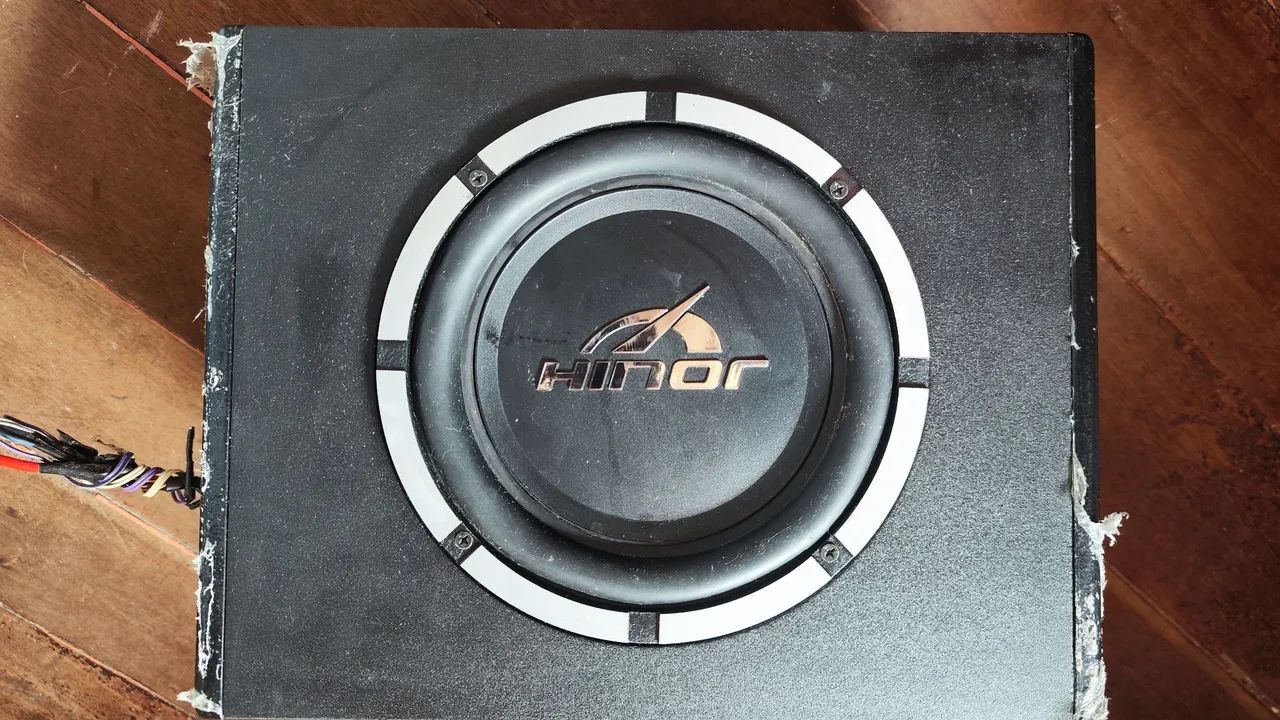 Caixa Amplificada Active Box 8" Universal 200w Sub Hinor - Carros, vans e utilitários - Jurunas ...