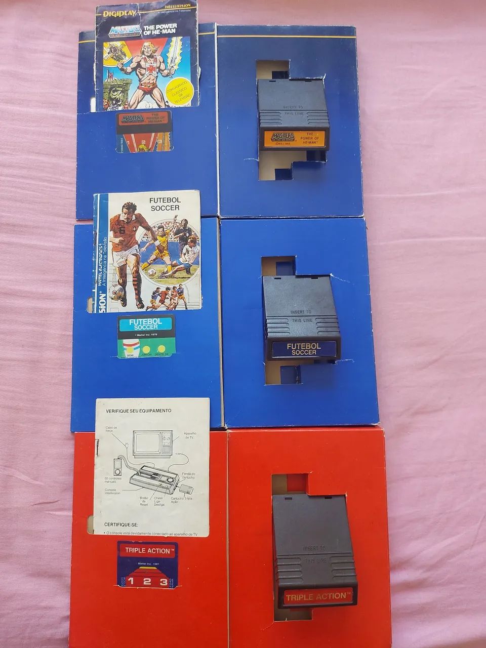 Intellivision Cartucho Jogo Futebol Soccer de Completo na Caixa - Jogos ...