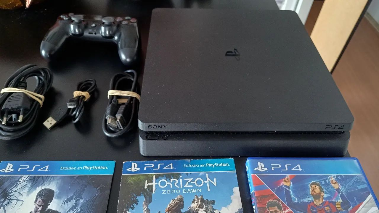 PS4 Slim 500GB na caixa Consoles de Video Game Jardim Adutora Sao Paulo 1367059505 OLX