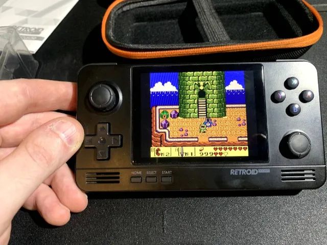 MUITO NOVO! Retroid Pocket 2 Plus + Case original + Adaptador pra HDMI ...