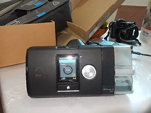 CPAP Resmed AirSense 10 Aparelho Para Apneia do Sono - Telefonia Fixa e ...