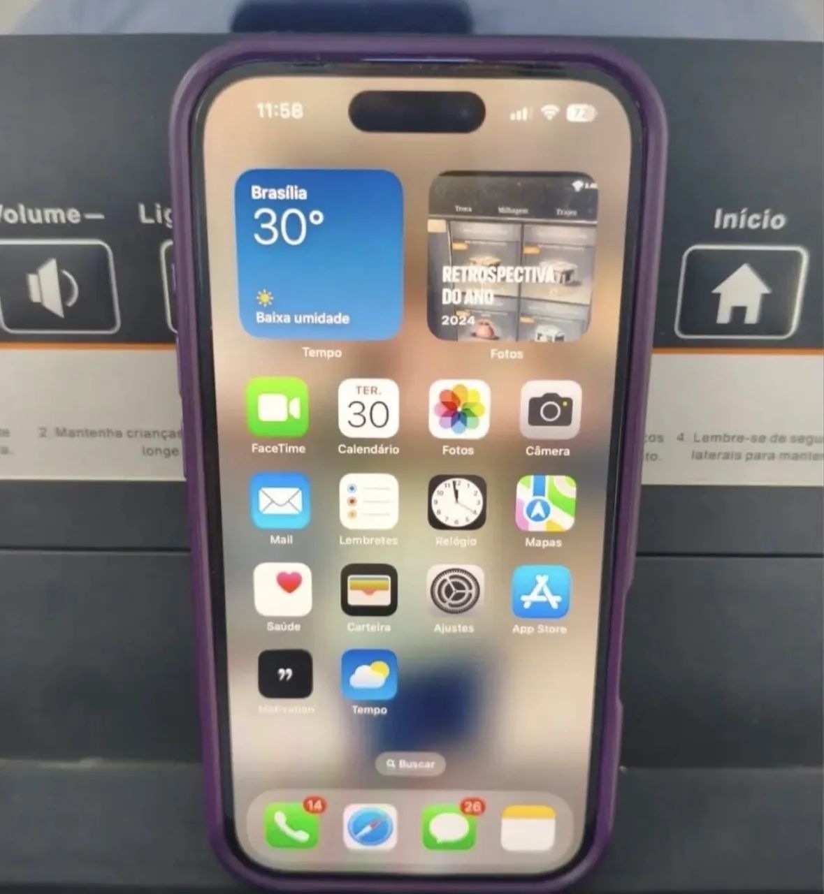 ? iPhone 16 - 128GB - Preto (Midnight) Bateria 92% Garantia Apple até ...