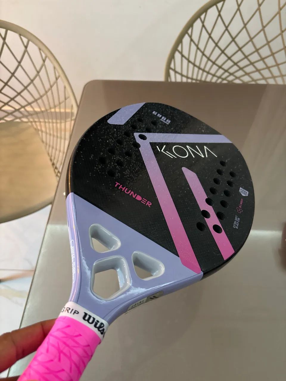 Raquete de Beach Tennis Kona K-Doze Carbono - Excelente Estado ...