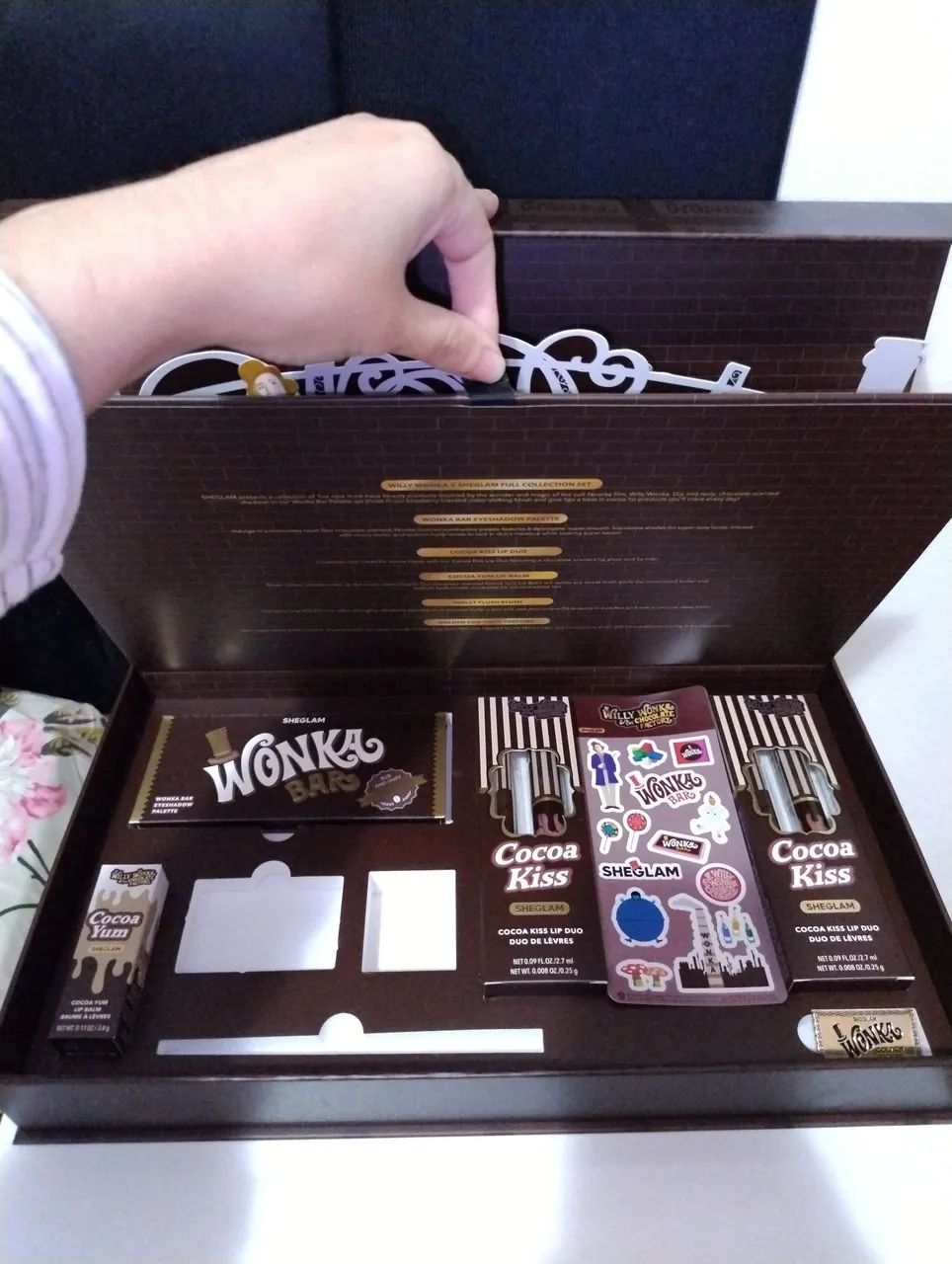 Kit maquiagem Willy Wonka + Paleta importada Princesa Jasmine Disney ...