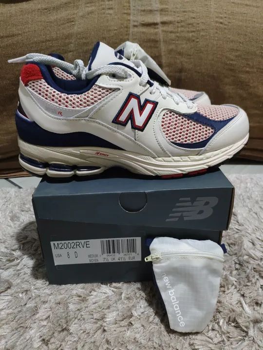new balance 2002r "team red navy pouch" - Calçados - Jardim Rodolfo ...