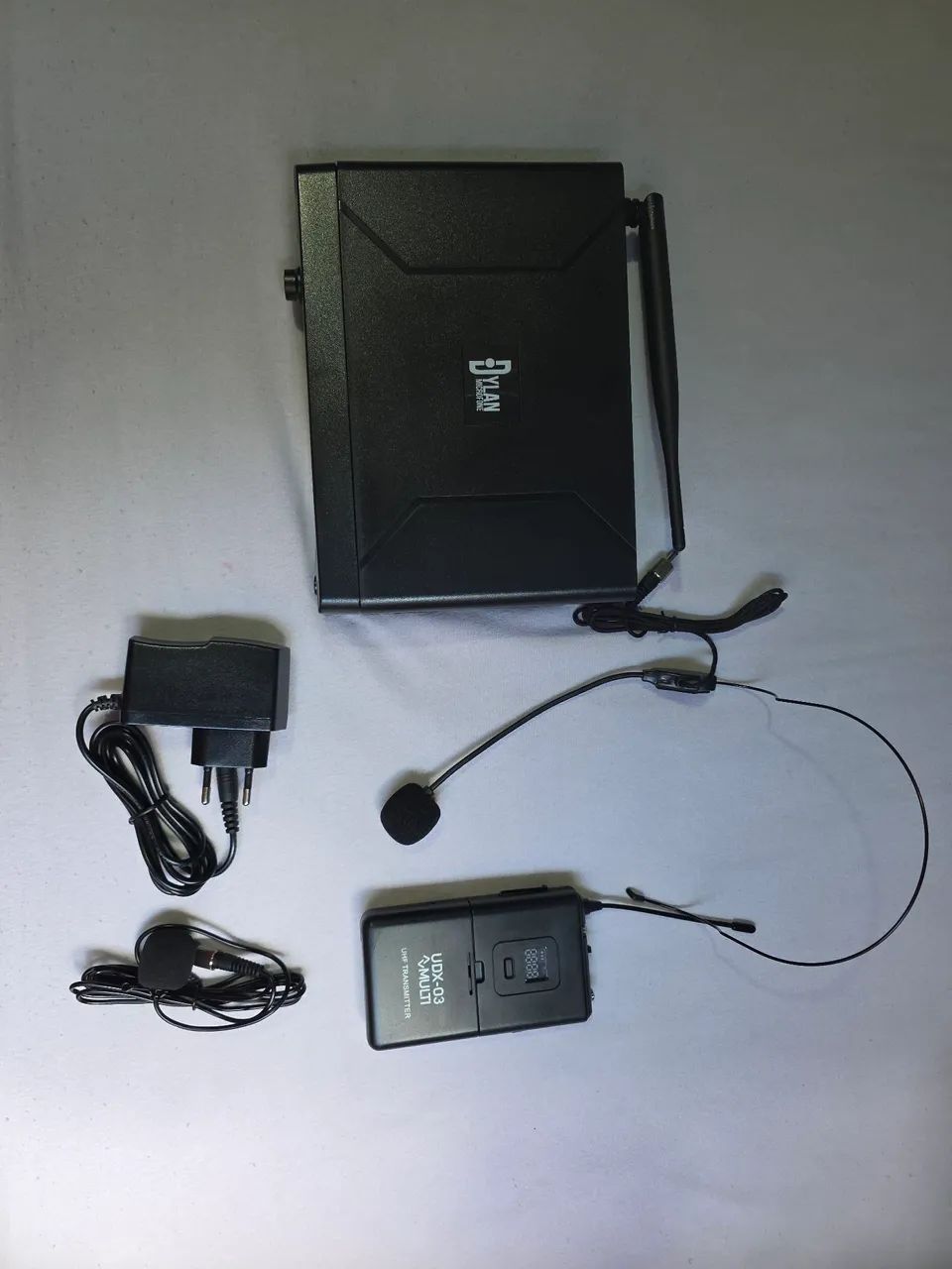 Microfone Sem Fio Dylan Udx03 Headset Lapela Mini XIr Uhf - Microfones ...