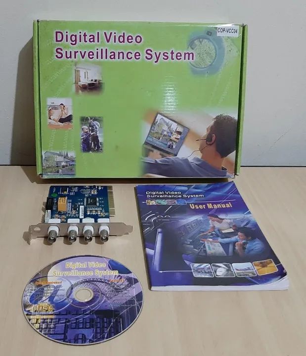 Placa de Captura CFTV Techwell 4 Canais bnc TW6805A - Peças de Hardware ...