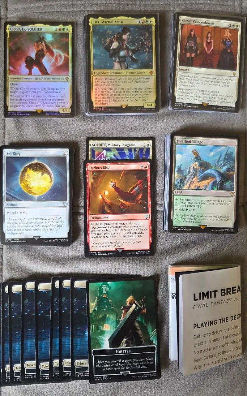 Deck Commander Final Fantasy - Limit Break - Cloud Ex-SOLDIER - Hobbies ...