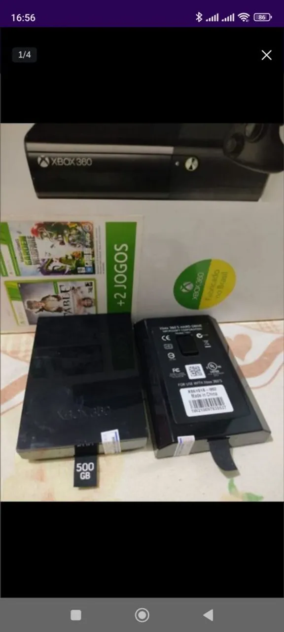 "hd xbox 360 original microsoft" no Brasil