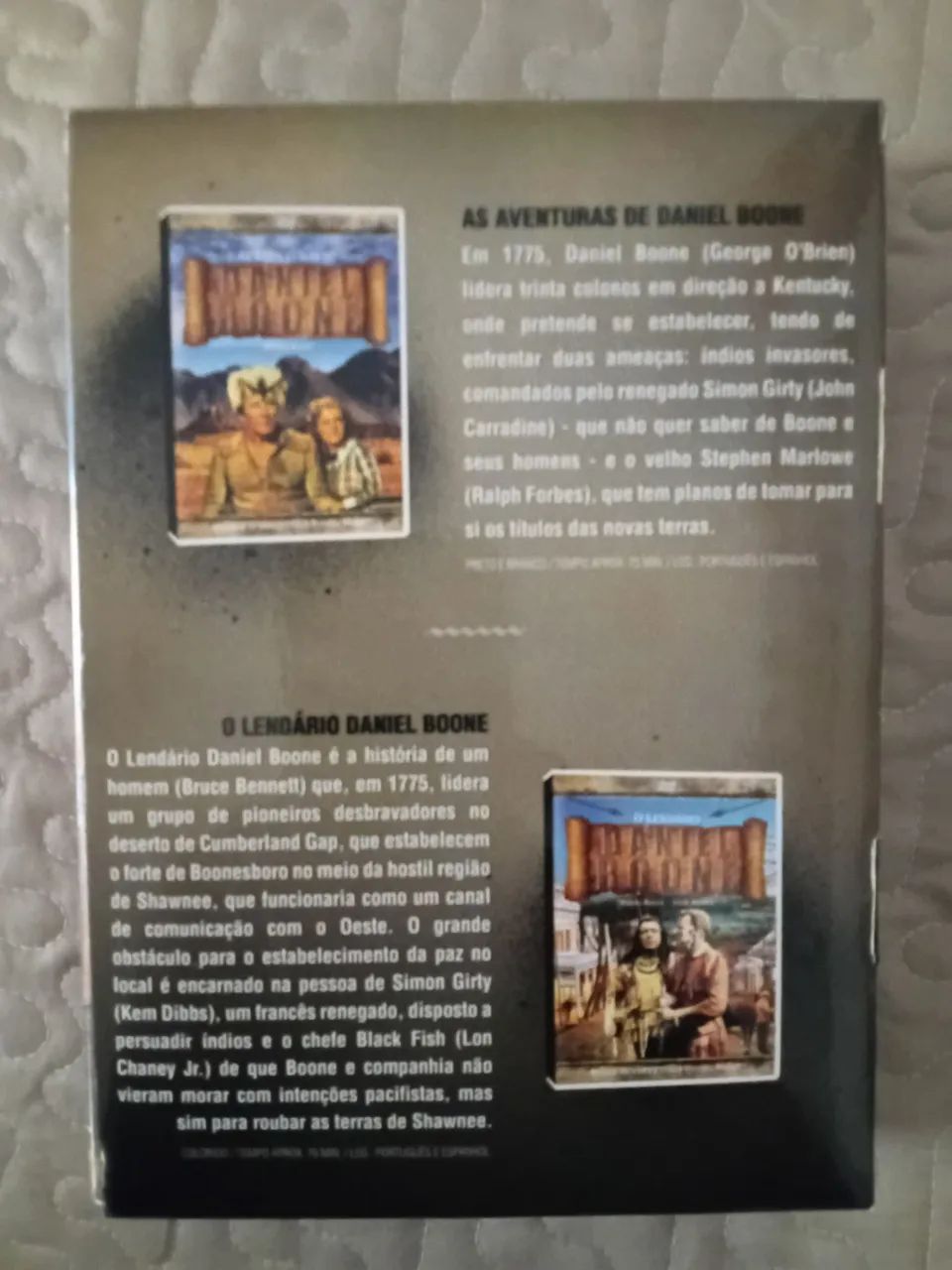 Daniel Boone Box 2 dvds - o lendário Daniel boone e as aventuras de ...