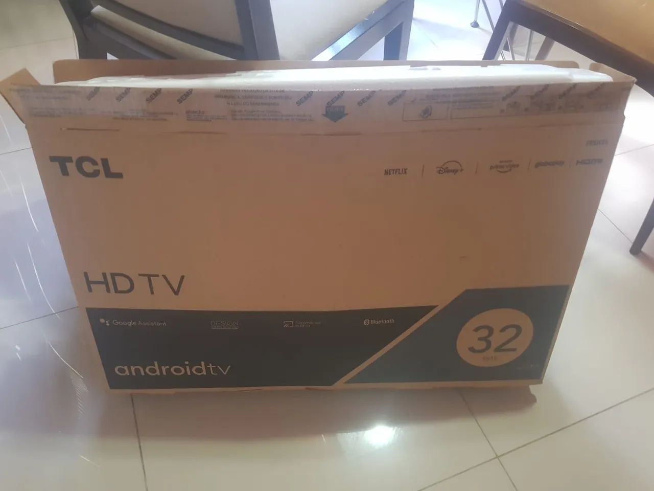 TV TCL 32 polegadas Android TV completa pouco tempo de uso - TVs ...