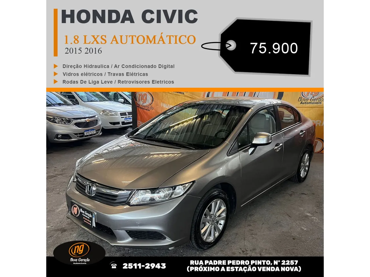 "honda civic 2016" no Brasil