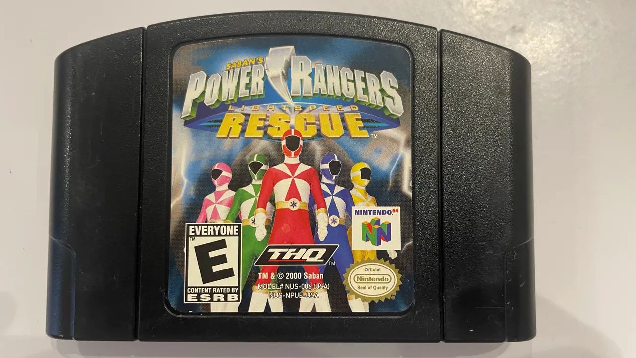 cartucho do jogo Saban's Power Rangers: Lightspeed Rescue - Jogos de ...