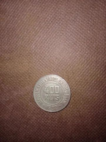 "moeda de 400 reis" no Brasil