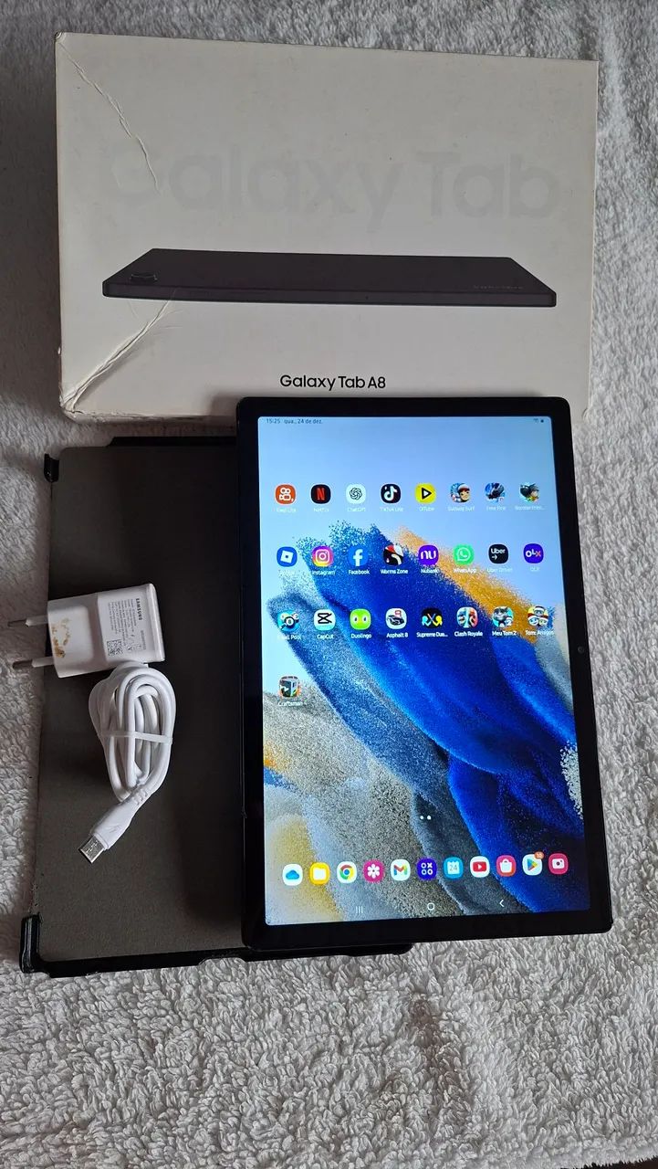 TAB A8 Tablet Samsung Telão de 11 POLEGADAS 64Gbs e 4Gbs Ram Wifi 5G ...