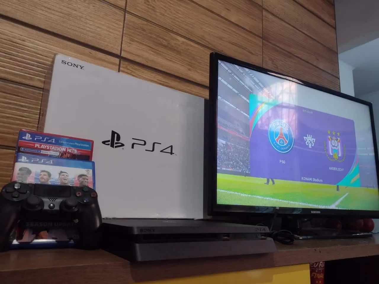 PS4 Slim Novo+ GTA V - God Of Whar - FIFA! Aceito cartão - Consoles de ...