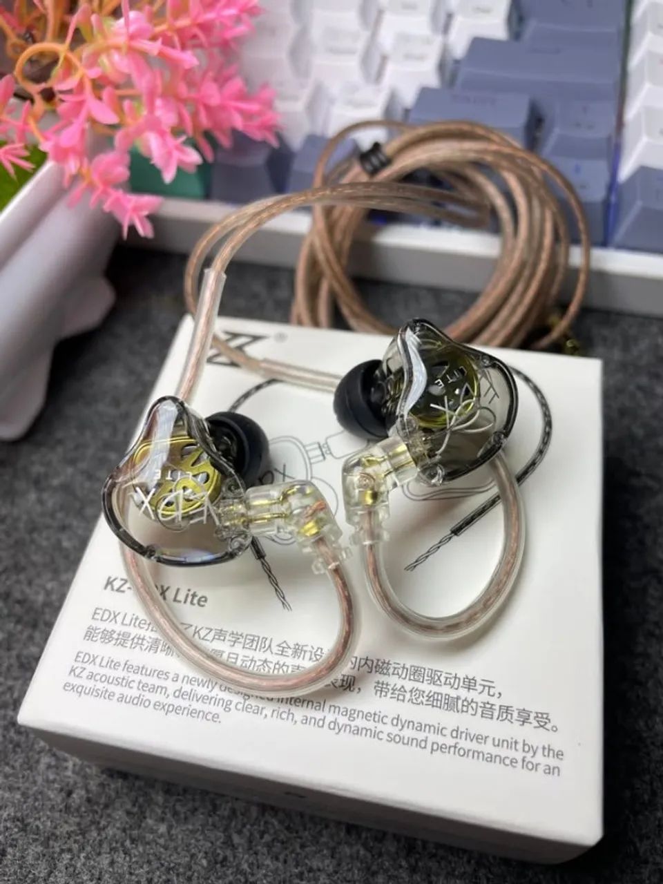 Fone KZ Edx Lite - Áudio Hi-Fi e Graves Poderosos - Fones de Ouvido ...