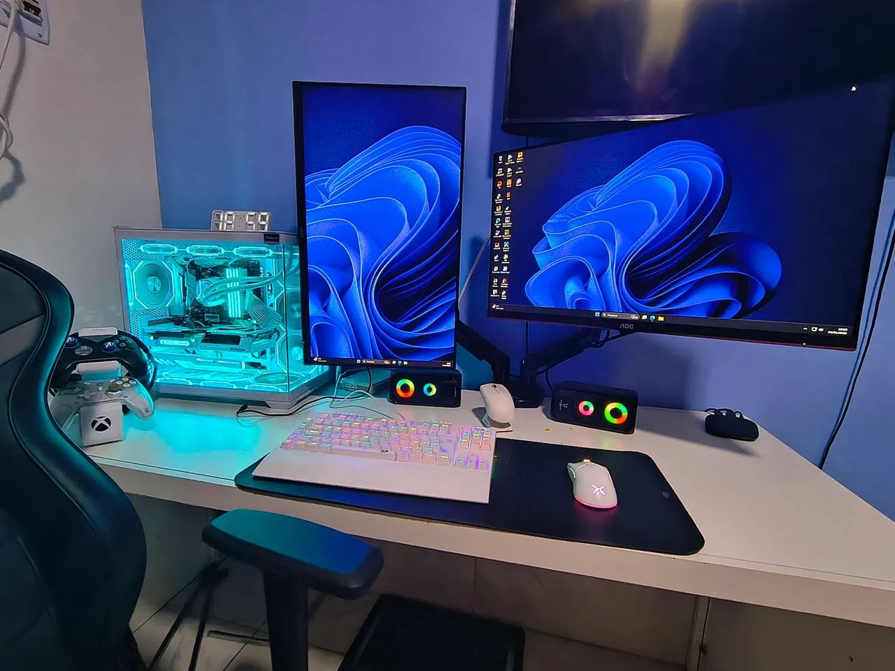 Pc completo (mesa,cadeira,etc) - Computadores e Desktops - Santa Cruz ...