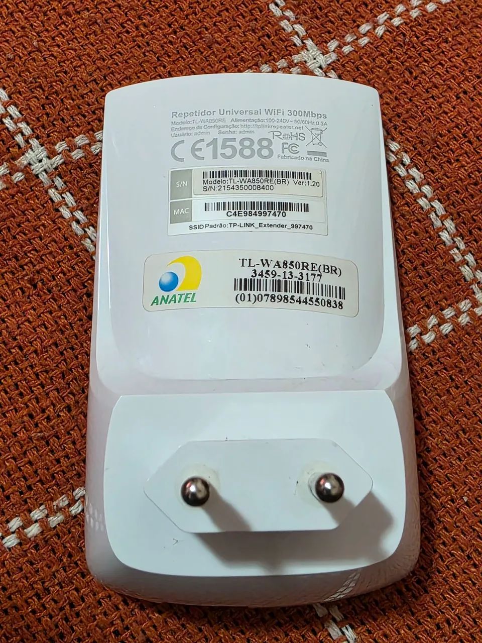 REPETIDOR 300mbps tp-link TL-WA850re extensor sinal wi fi rede sem fio ...